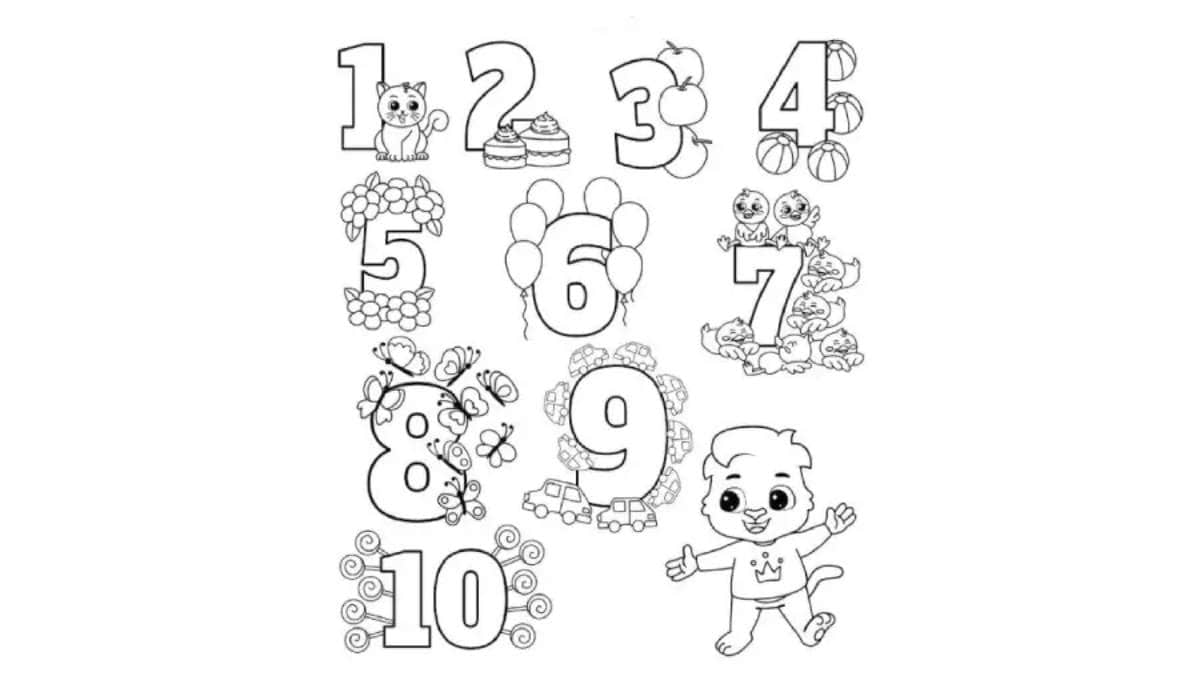 Number Coloring Pages: Color By Number Printable Pictures