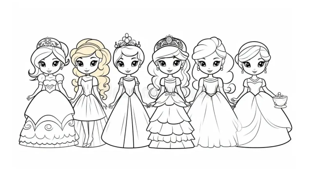 Princess Coloring Pages: Perfect Printable Pictures Sheets